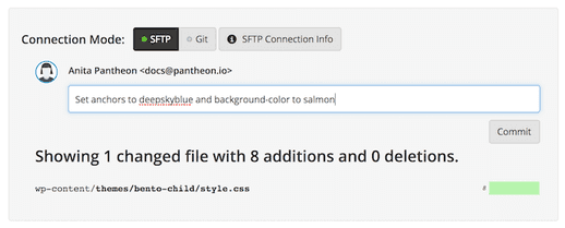 Manage Themes | Using Git with SFTP & WordPress | Pantheon Docs