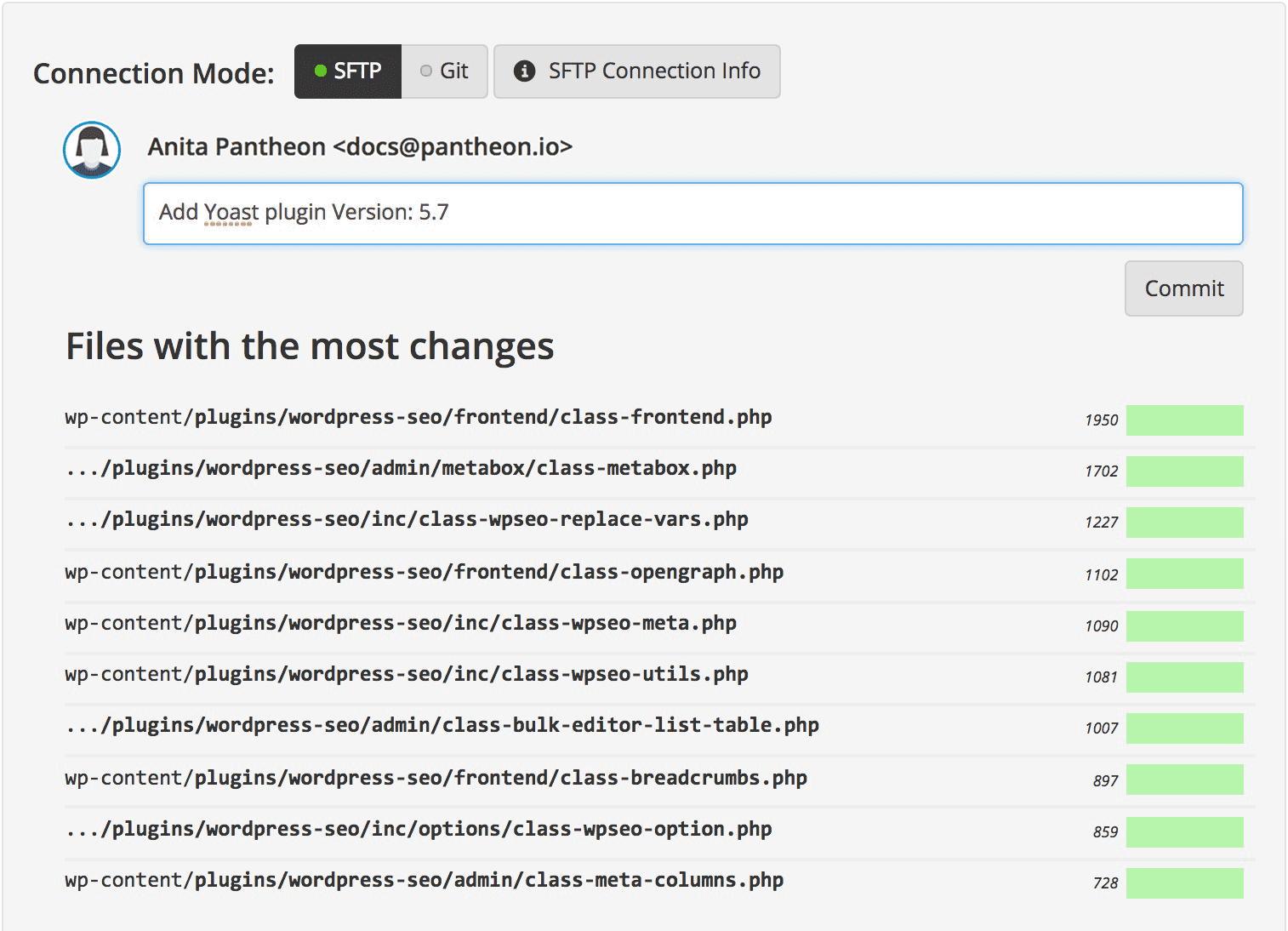 Install Plugins | Using Git with SFTP & WordPress | Pantheon Docs