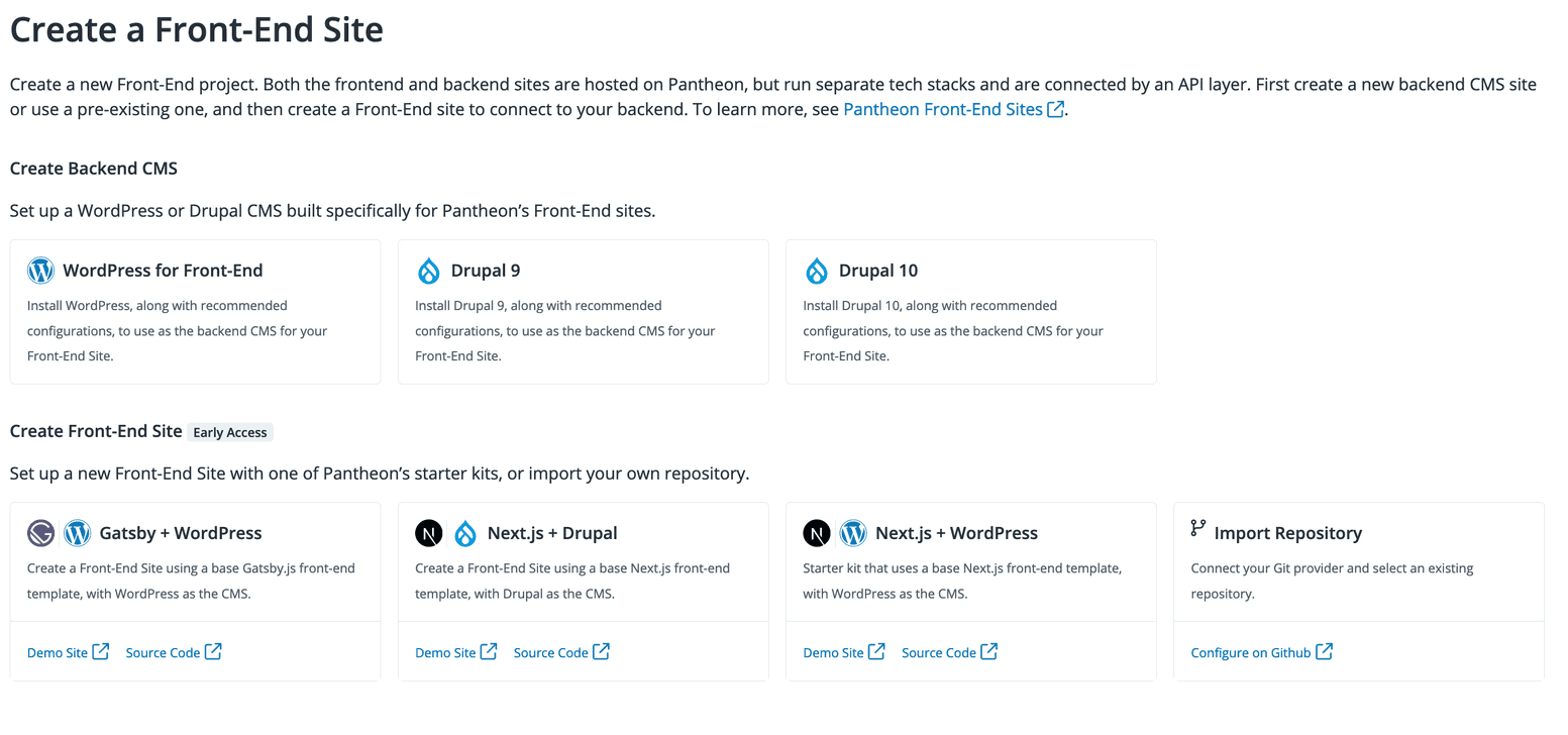Create a New Project | Drupal Backend Starter for Front-End Sites ...