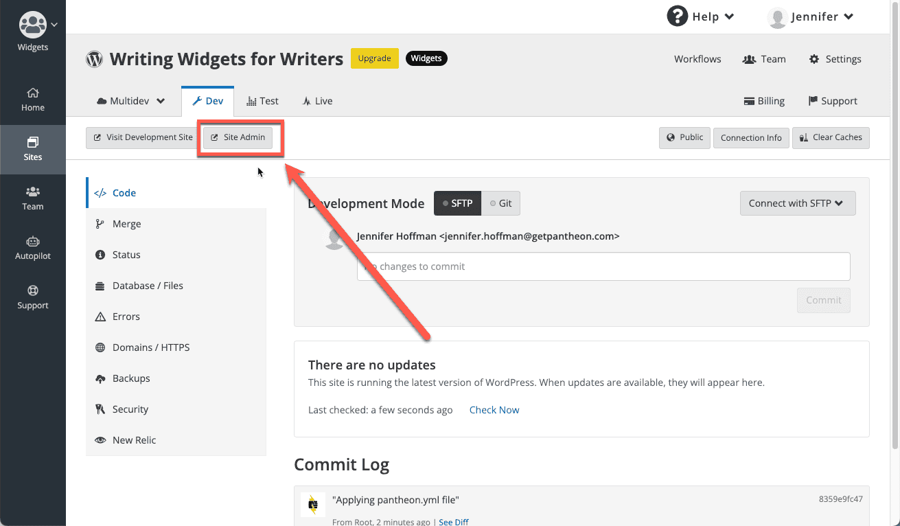 Add a Site | Get Started with Pantheon | Pantheon Docs