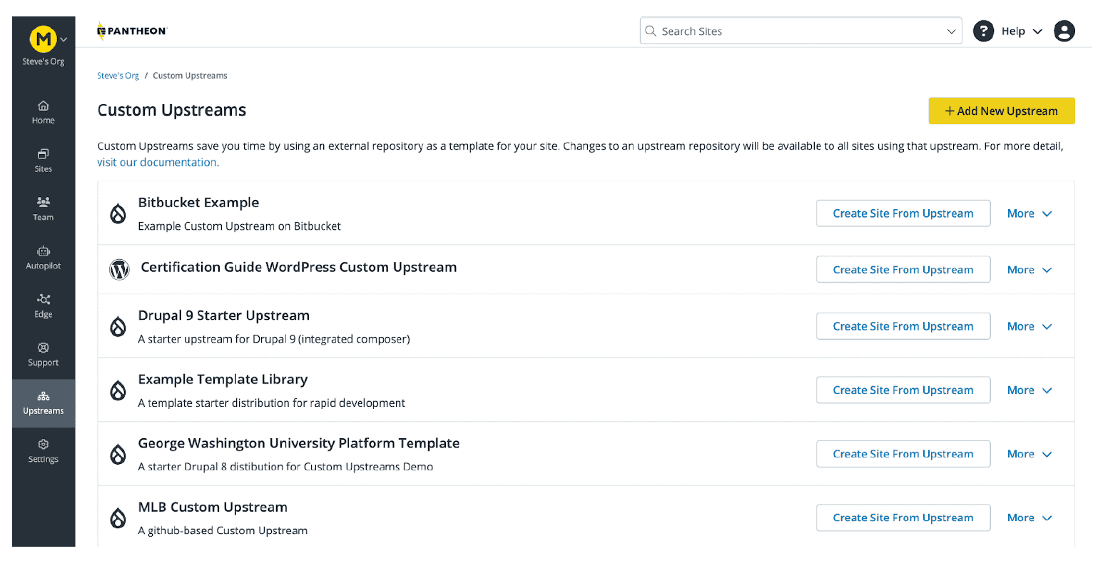 Chapter 10: Custom Upstreams | WebOps Certification | Pantheon Docs