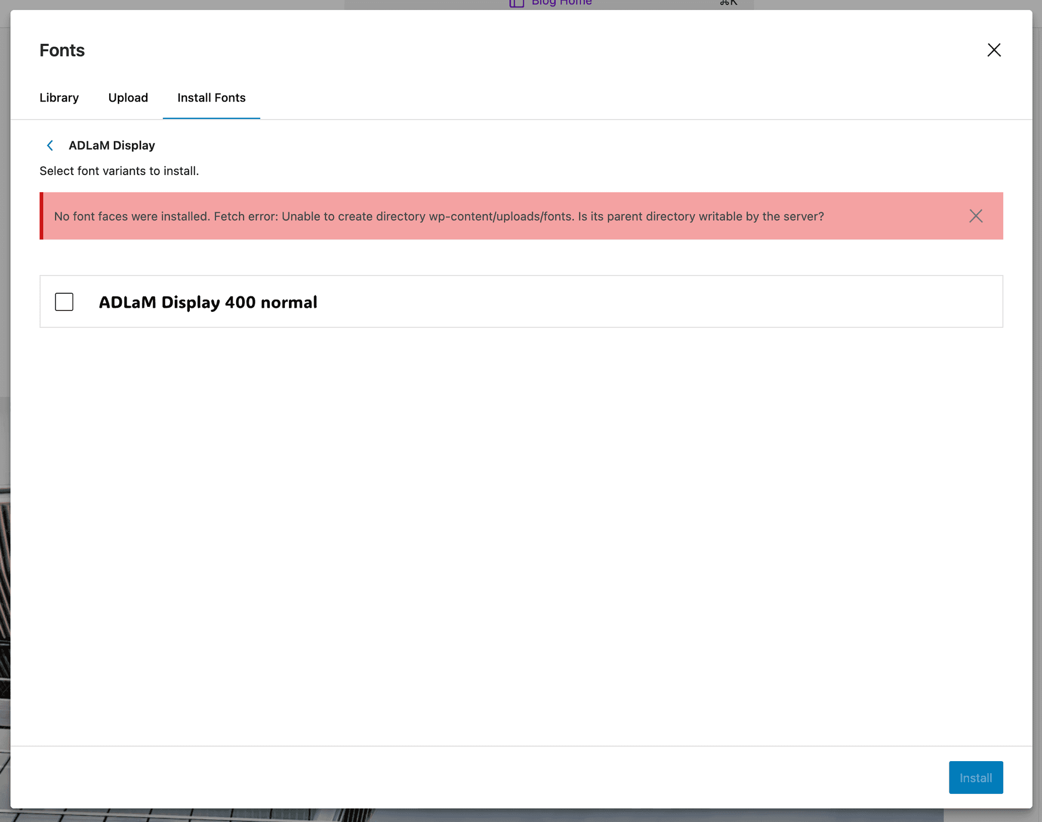 Using the WordPress Font Library on Pantheon | WordPress Configurations Guide | Pantheon Docs