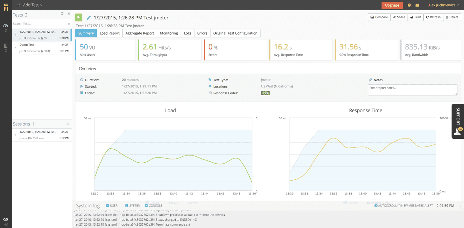 Load Testing Drupal and WordPress with BlazeMeter | Pantheon Docs