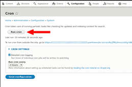 Cron for Drupal | Pantheon Docs